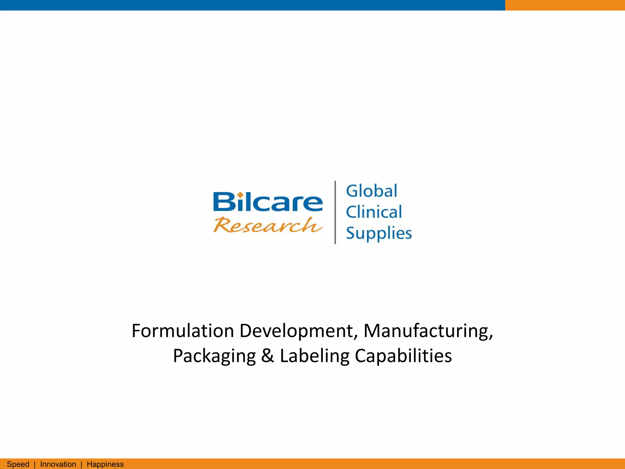 Bilcare GCS Packaging and Labeling Capabilities | PPT