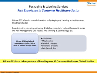 Bilcare GCS Packaging and Labeling Capabilities | PDF