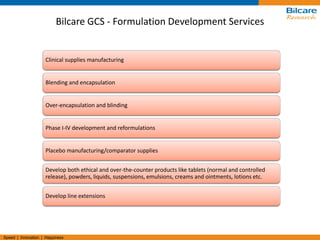 Bilcare GCS Packaging and Labeling Capabilities | PDF
