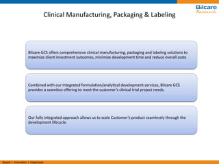Bilcare GCS Packaging and Labeling Capabilities | PDF