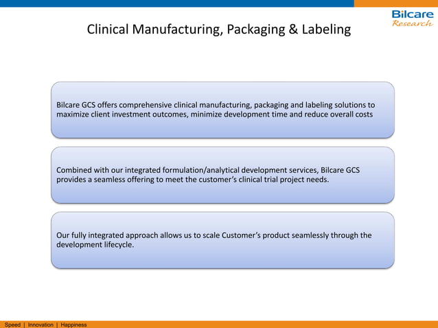Bilcare GCS Packaging and Labeling Capabilities | PPT