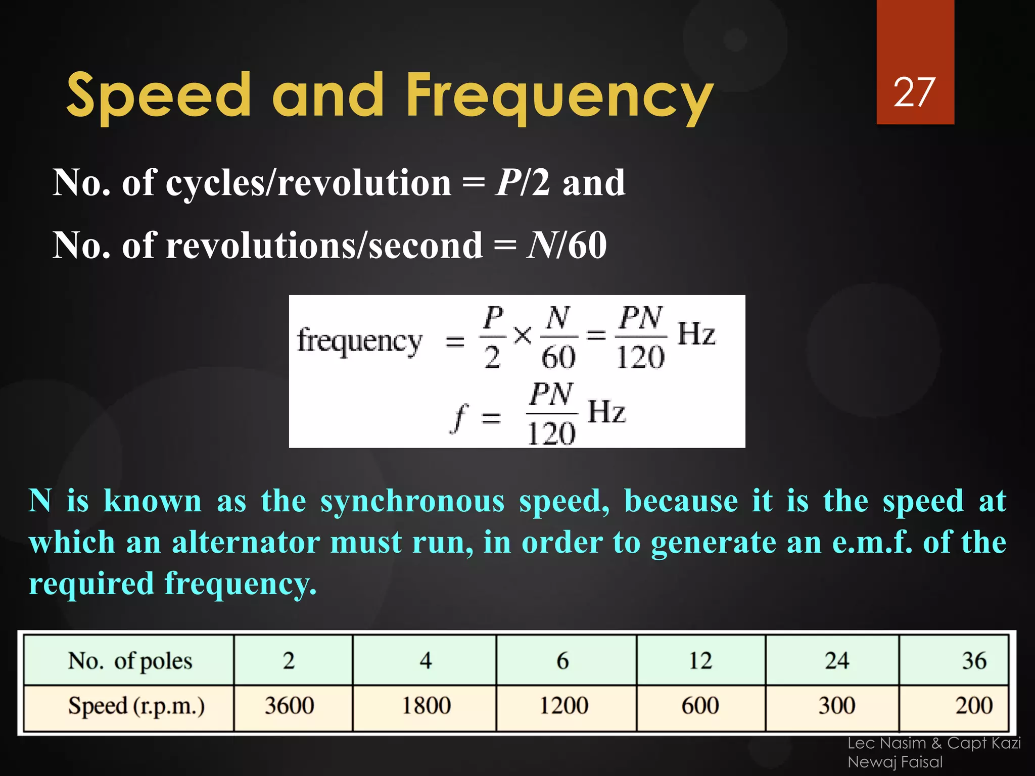 Alternator / Synchronous Generator | PDF