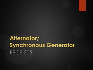 Alternator / Synchronous Generator | PDF