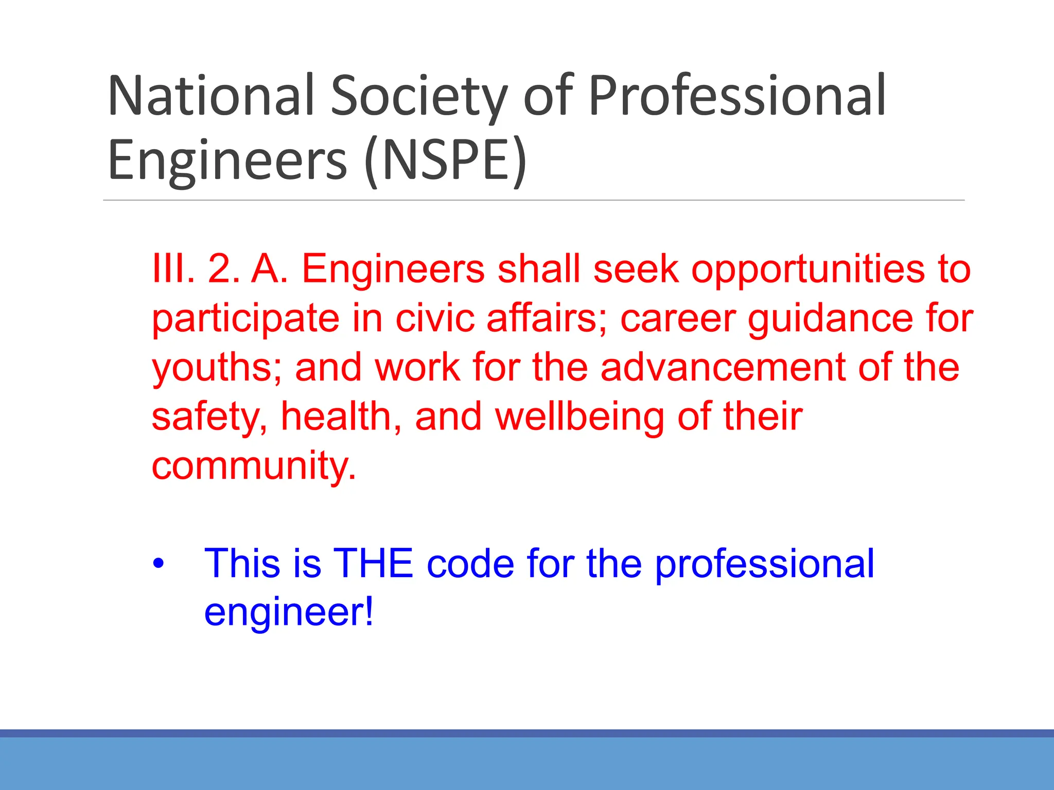 Code of Ethics in Engineering for public safety | PPTX