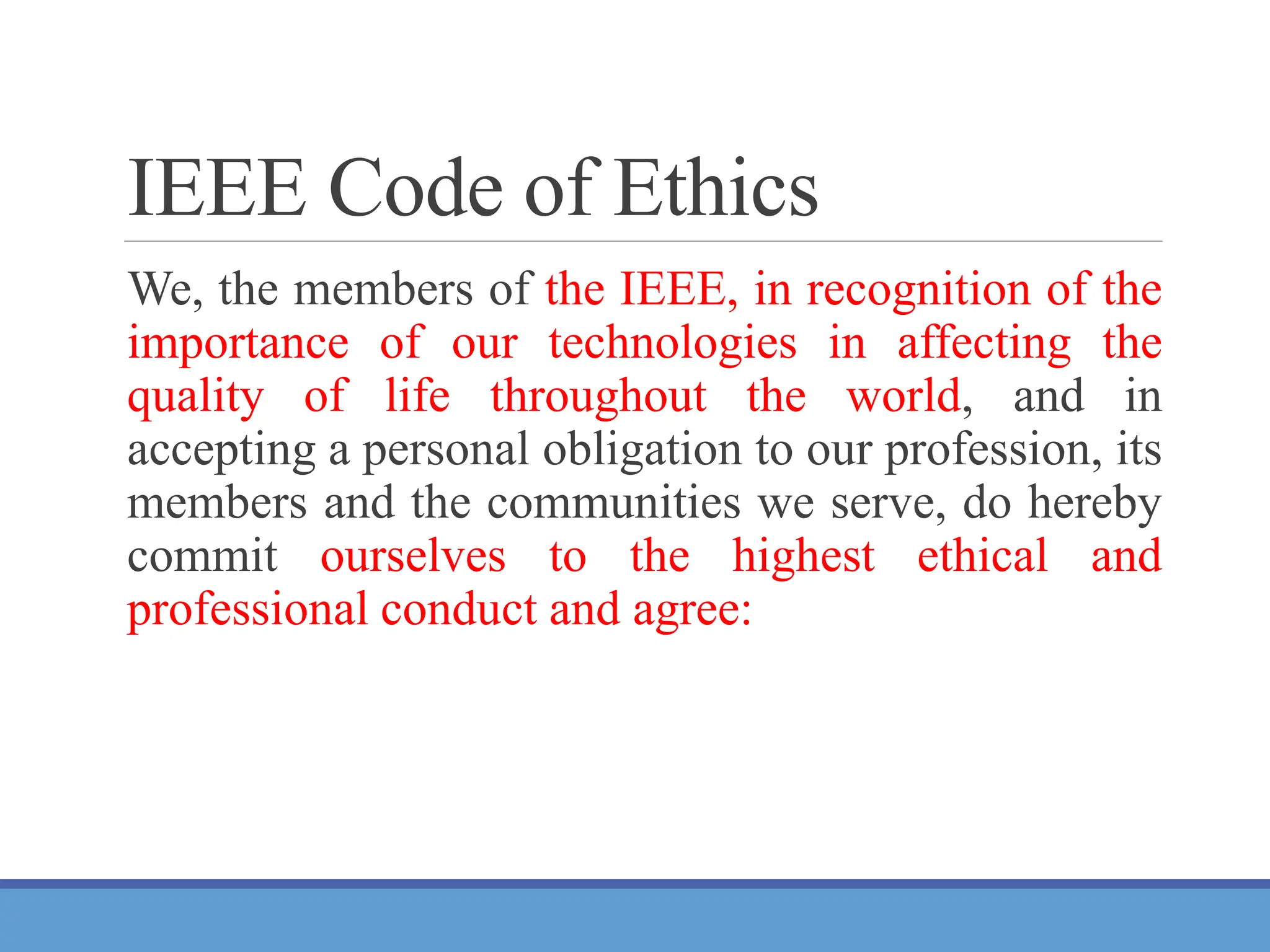 Code of Ethics in Engineering for public safety | PPTX