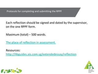 Ee completing the reflection process | PPTX | Educational Assessment ...