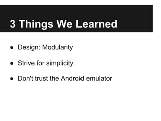 EECS 441 Final Presentation | PDF