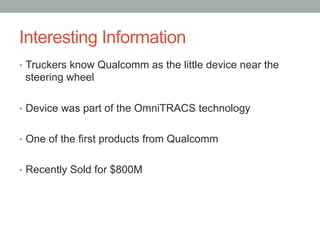 Eecs441 qualcomm presentation | PPT