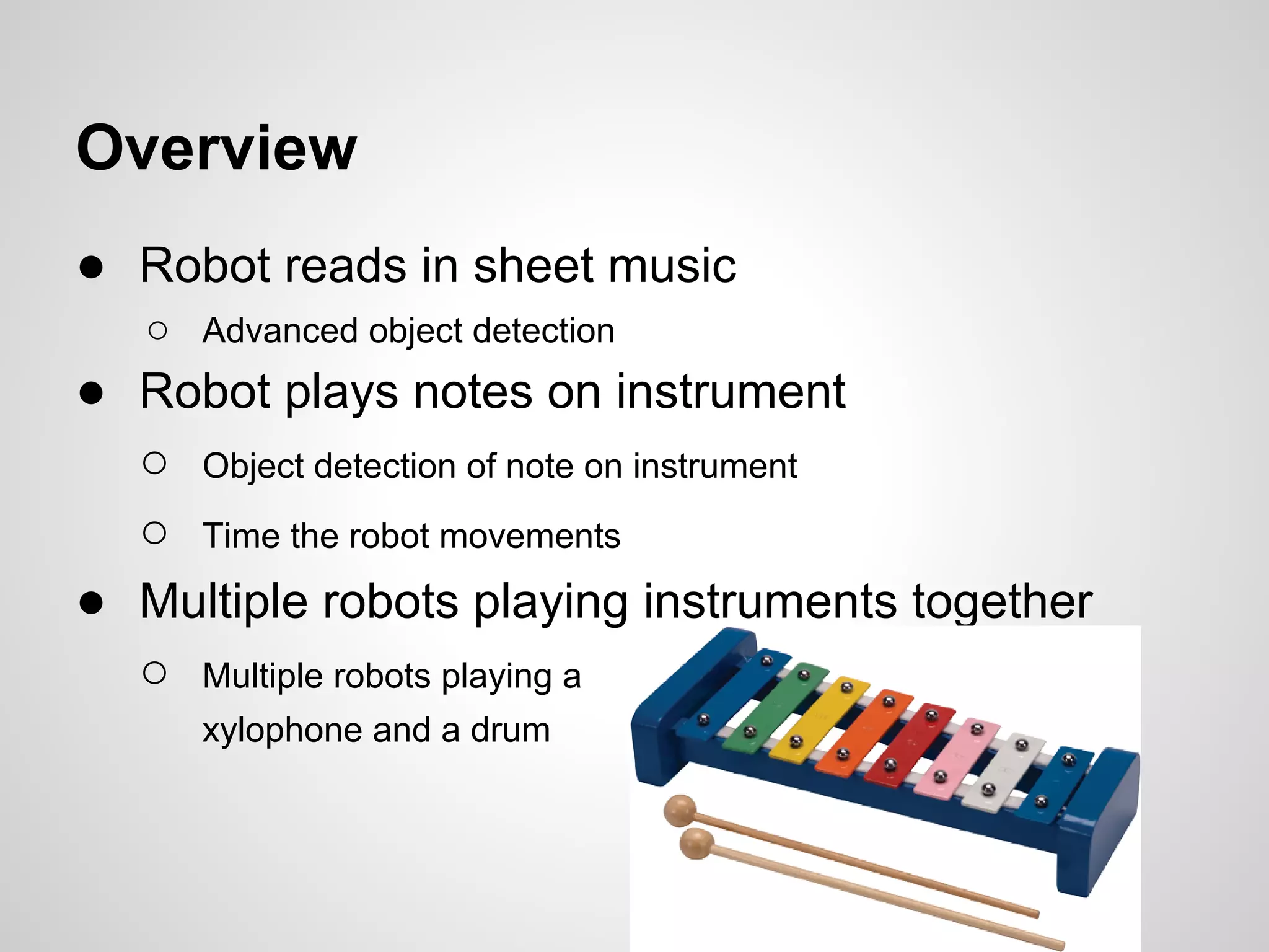 Autonomous Robot Band Presentation | PDF