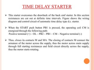 Automatic DC strarters | PPTX