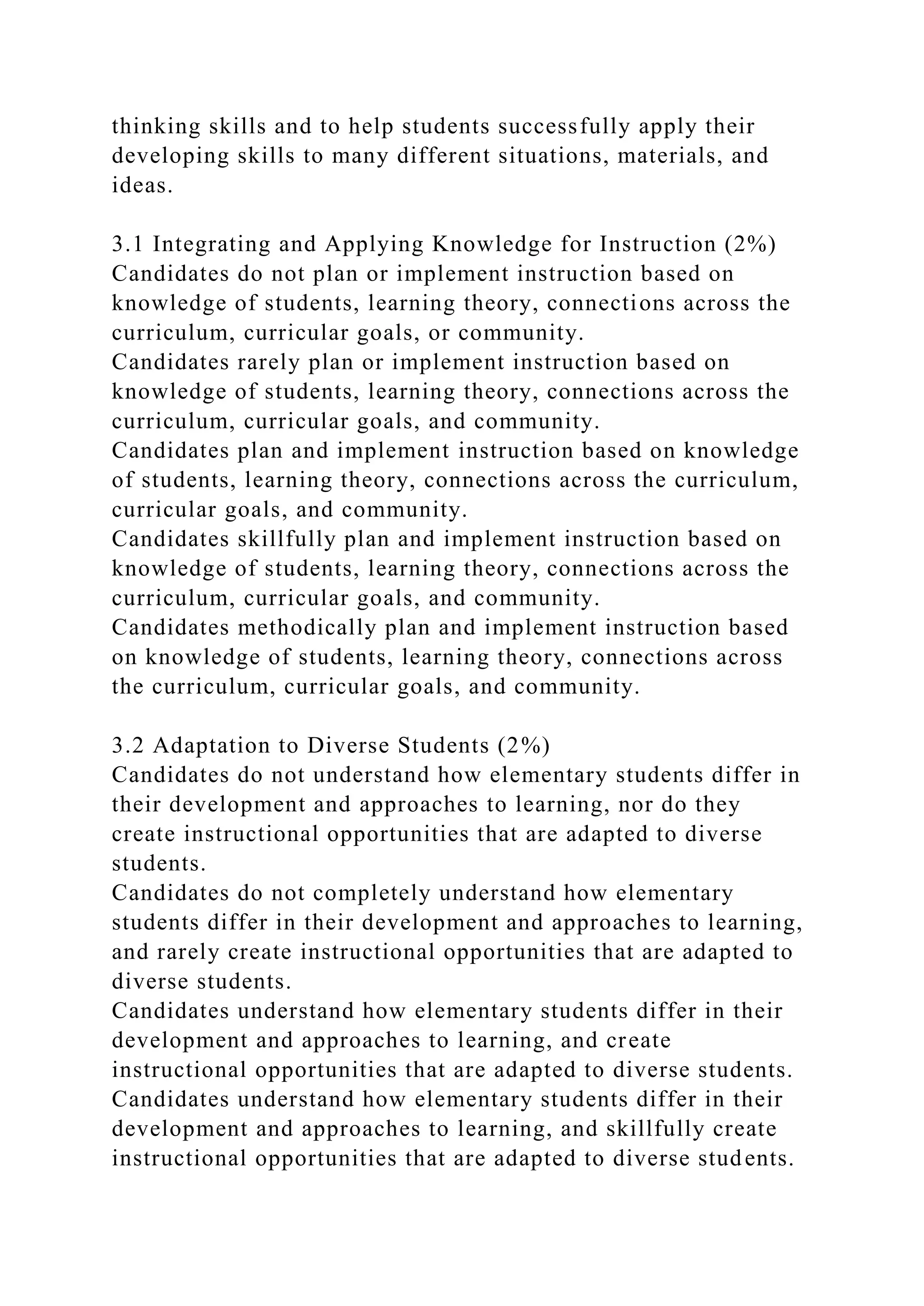 EED-470 Practicum Teacher Work Sample Benchmark Assessment a.docx