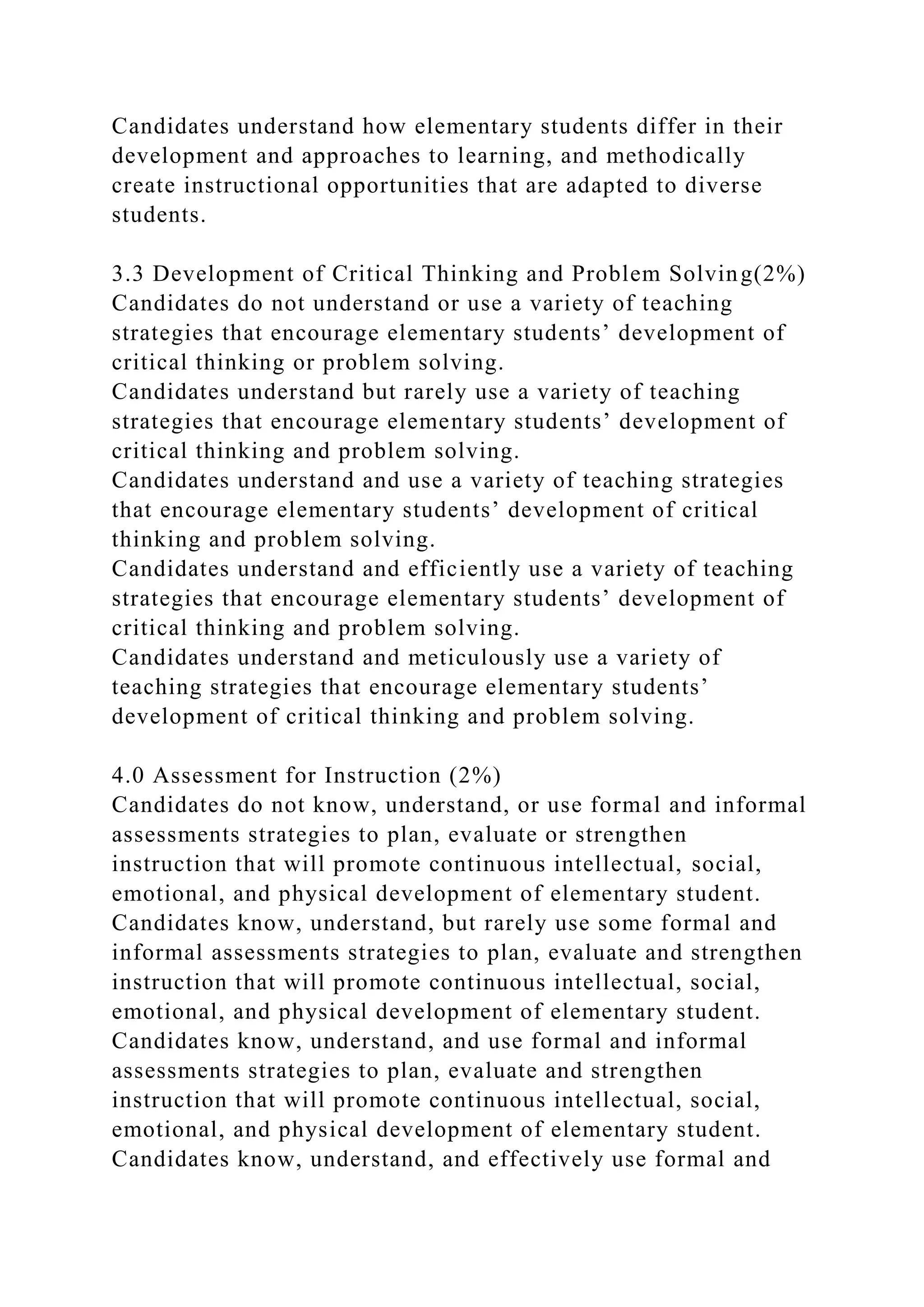 EED-470 Practicum Teacher Work Sample Benchmark Assessment a.docx