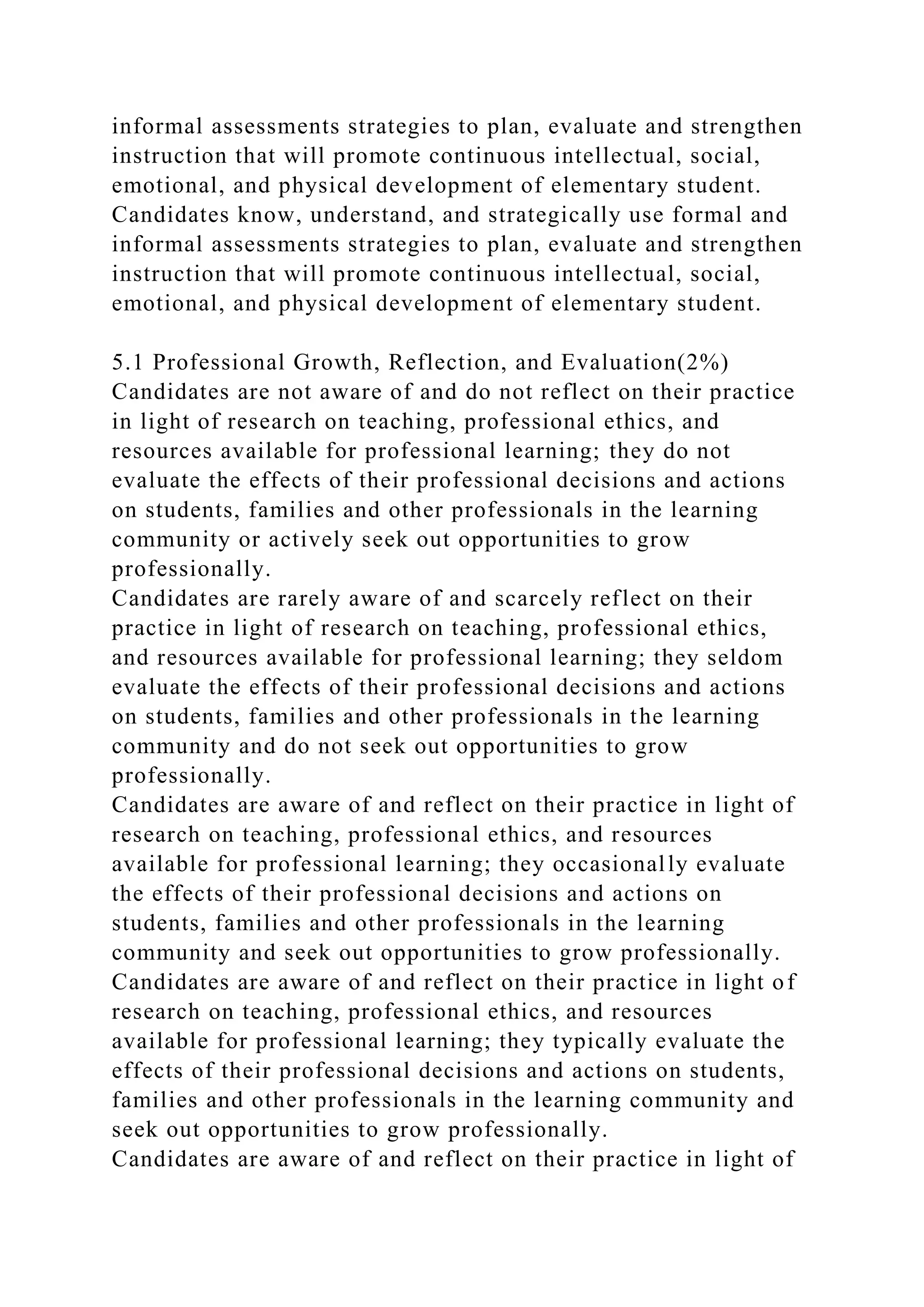 EED-470 Practicum Teacher Work Sample Benchmark Assessment a.docx