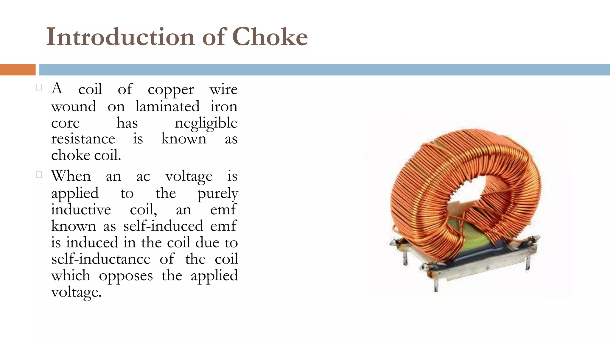design of chock coil | PPTX