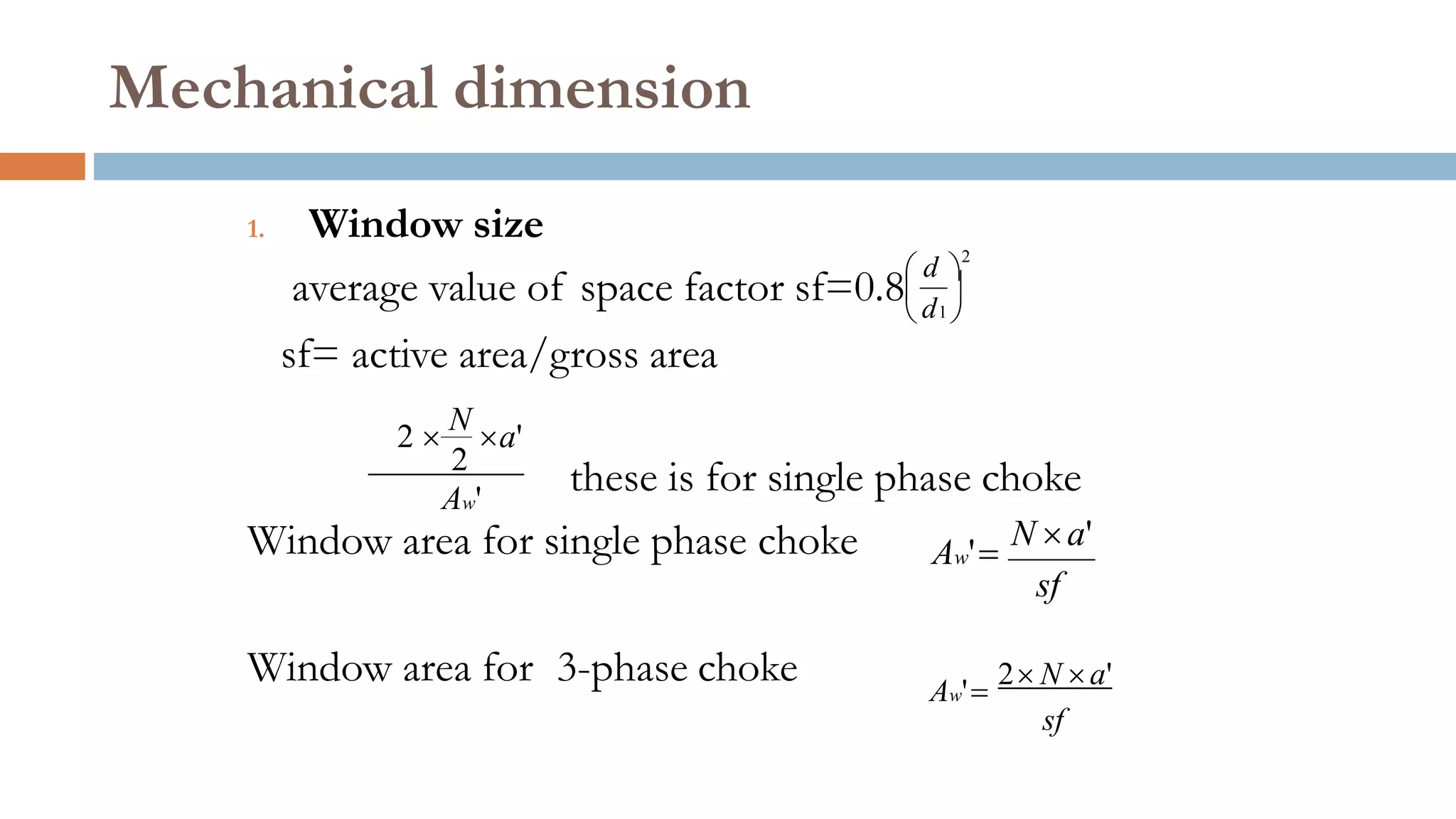 design of chock coil | PPTX