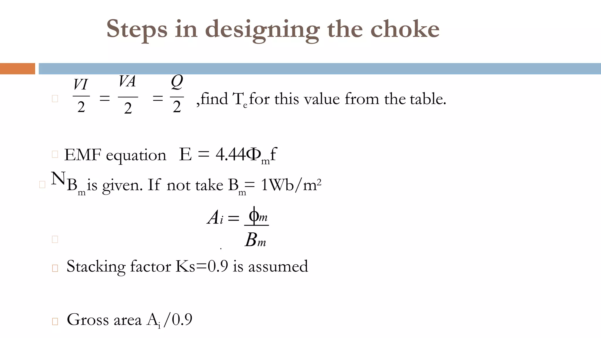 design of chock coil | PPTX