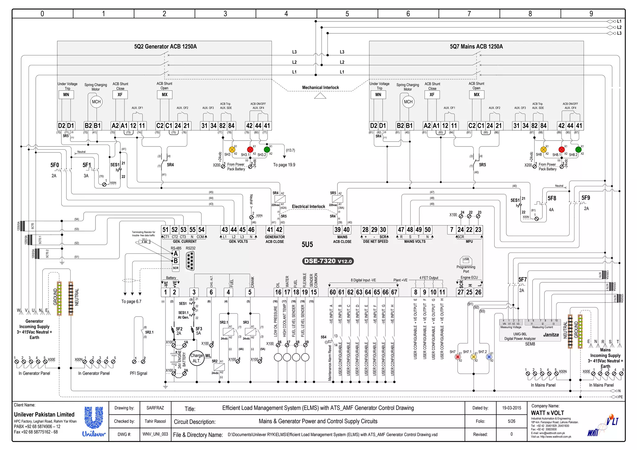Efficient Load Management System (ELMS) with ATS_AMF Generator Control ...