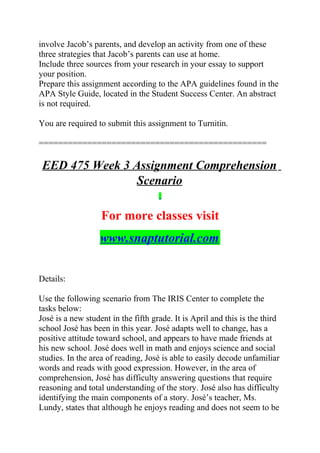 Eed 475 Enhance teaching-snaptutorial.com