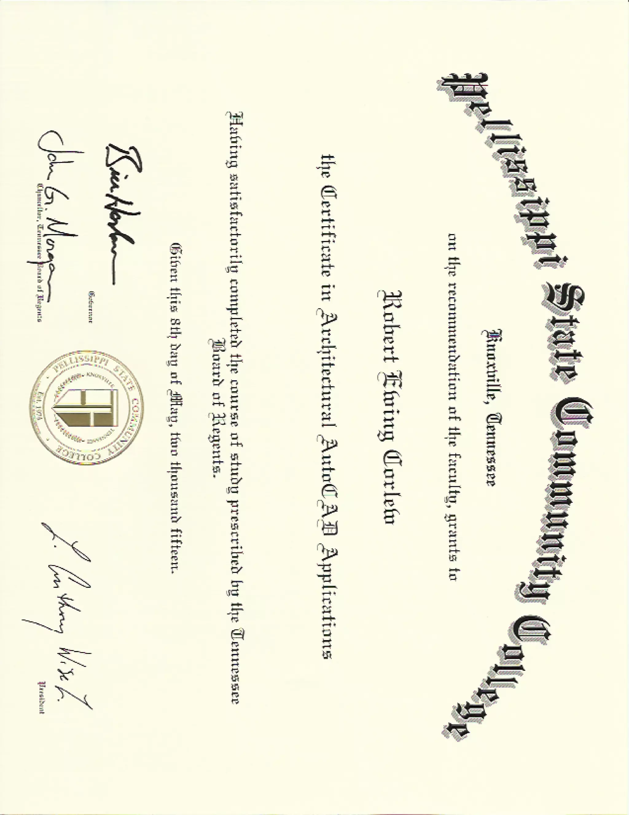 AutoCAD Certificate | PDF