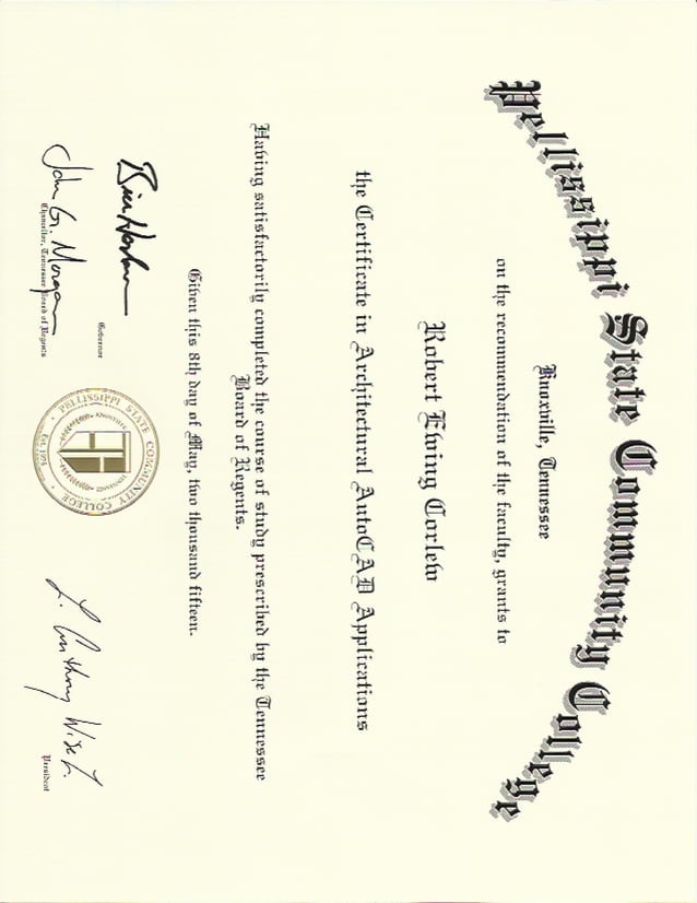 AutoCAD Certificate | PDF