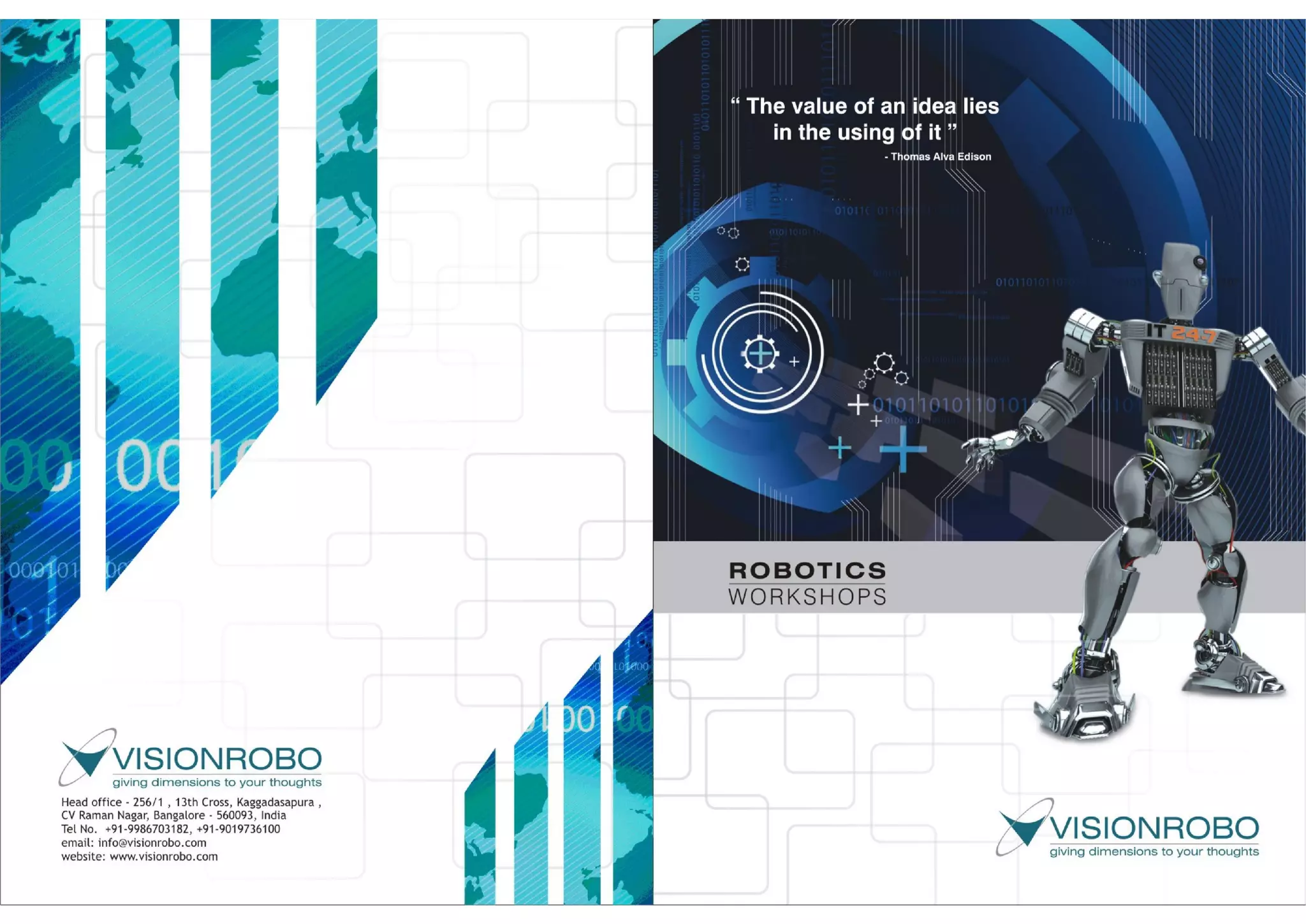 VISIONROBO Robotics Workshop Brochure | PDF
