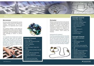 VISIONROBO Robotics Workshop Brochure | PDF