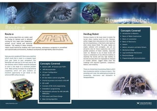 VISIONROBO Robotics Workshop Brochure | PDF
