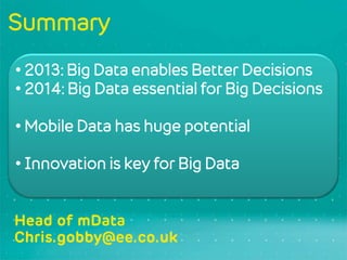Chris Gobby: Getting the most out of Data | PPT