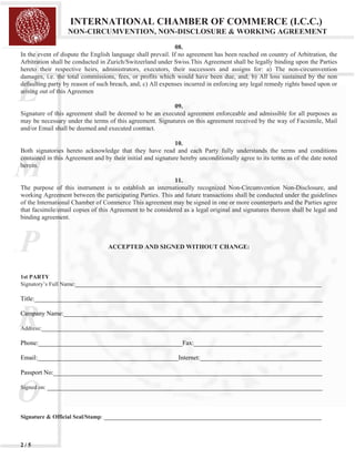 Agreement Documents | PDF