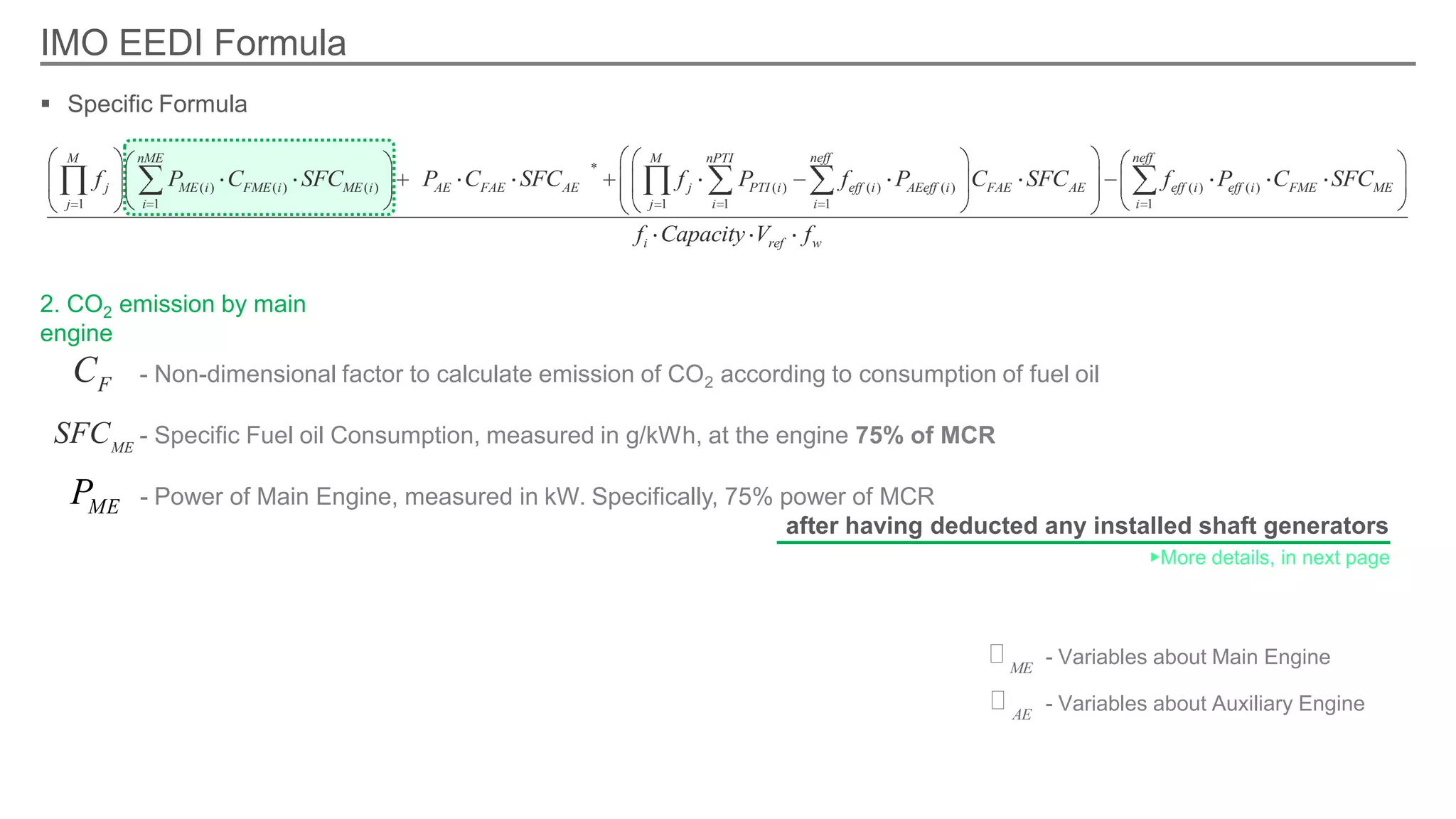 EEDI formula | PPTX