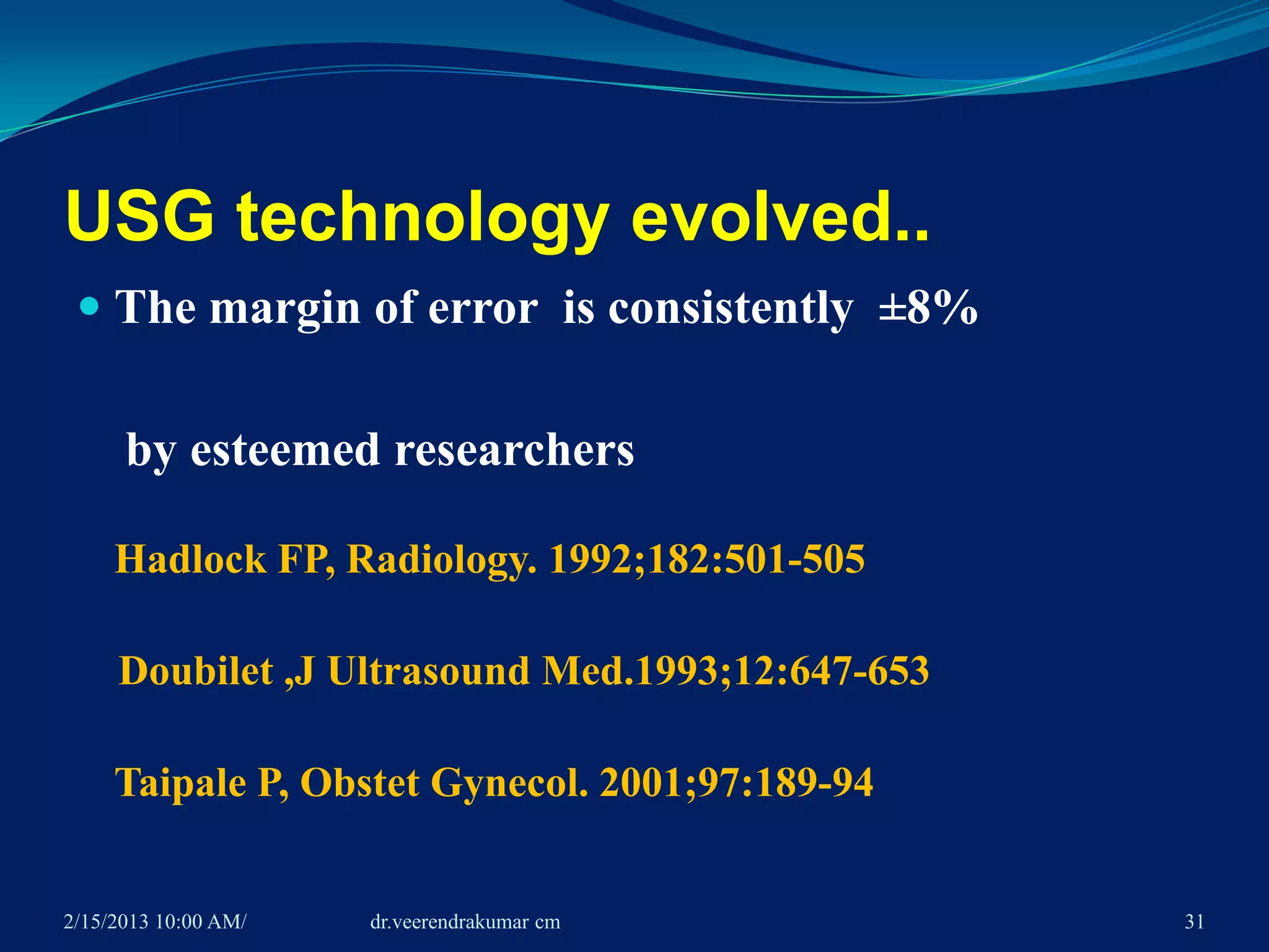 pregnancy dating, assessment gesational age | PPSX