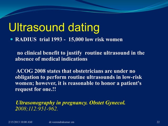 pregnancy dating, assessment gesational age | PPT