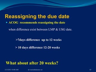 pregnancy dating, assessment gesational age | PPT