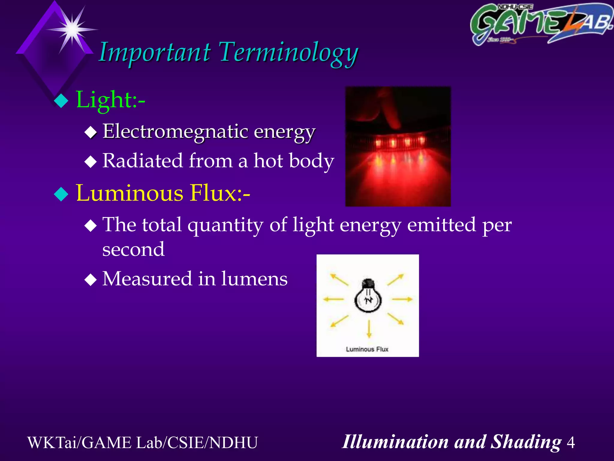 ILLUMINATION & LIGHTING | PPTX