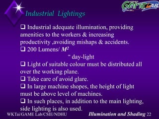 ILLUMINATION & LIGHTING | PPTX