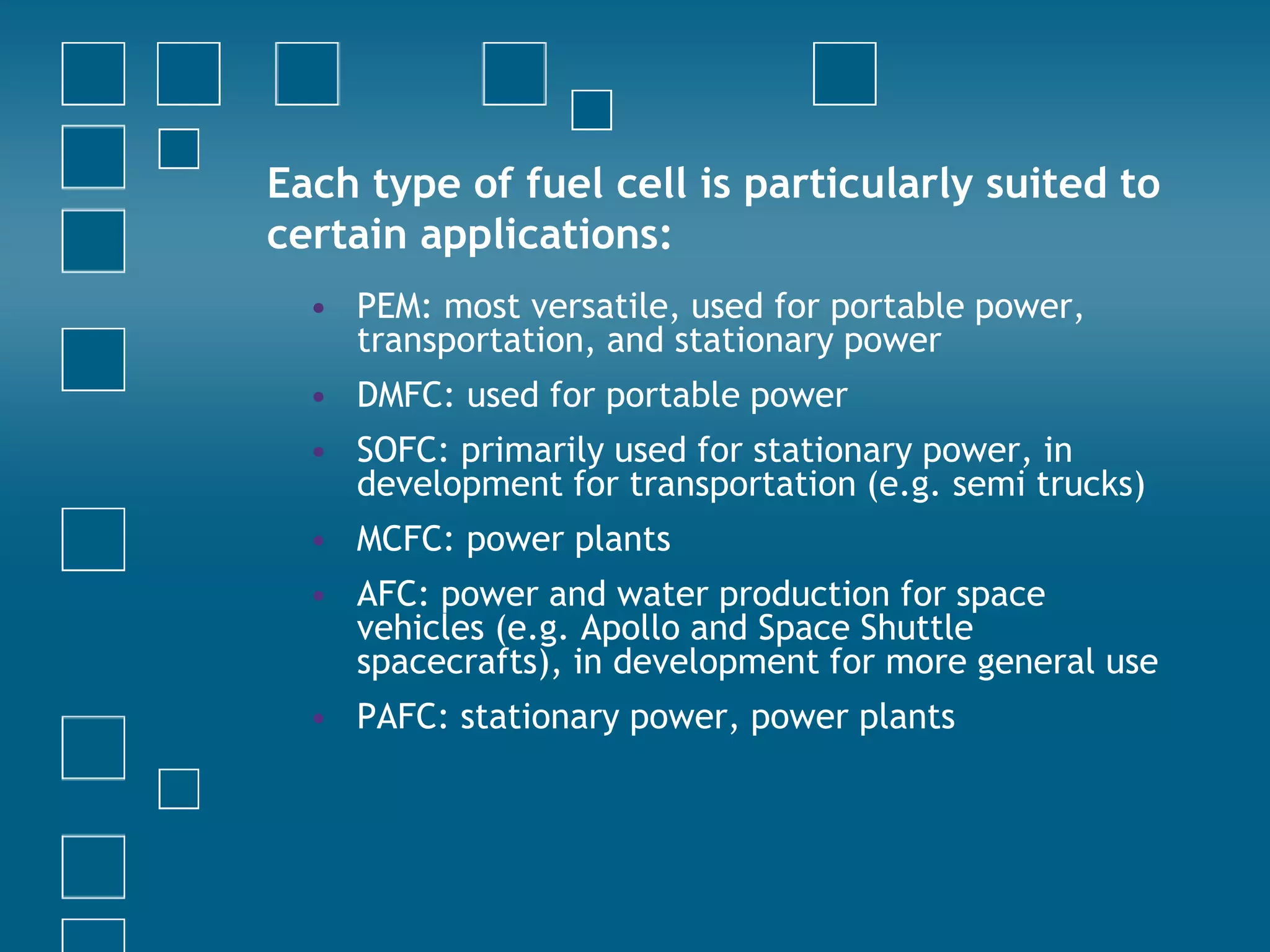 Fuel cells and its types | PPTX
