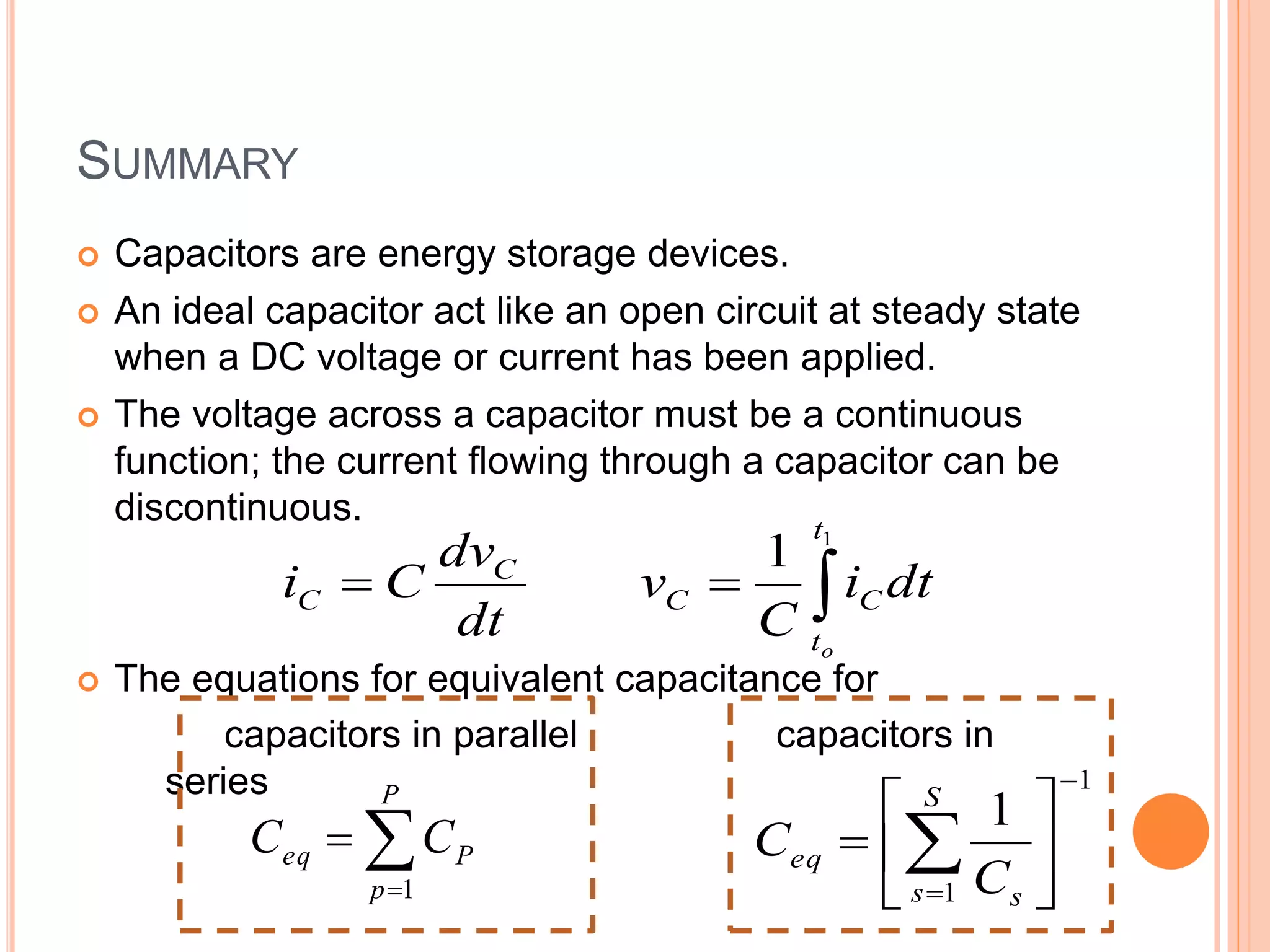 EEE Introduction to Capacitors and Charging and Discharging of ...