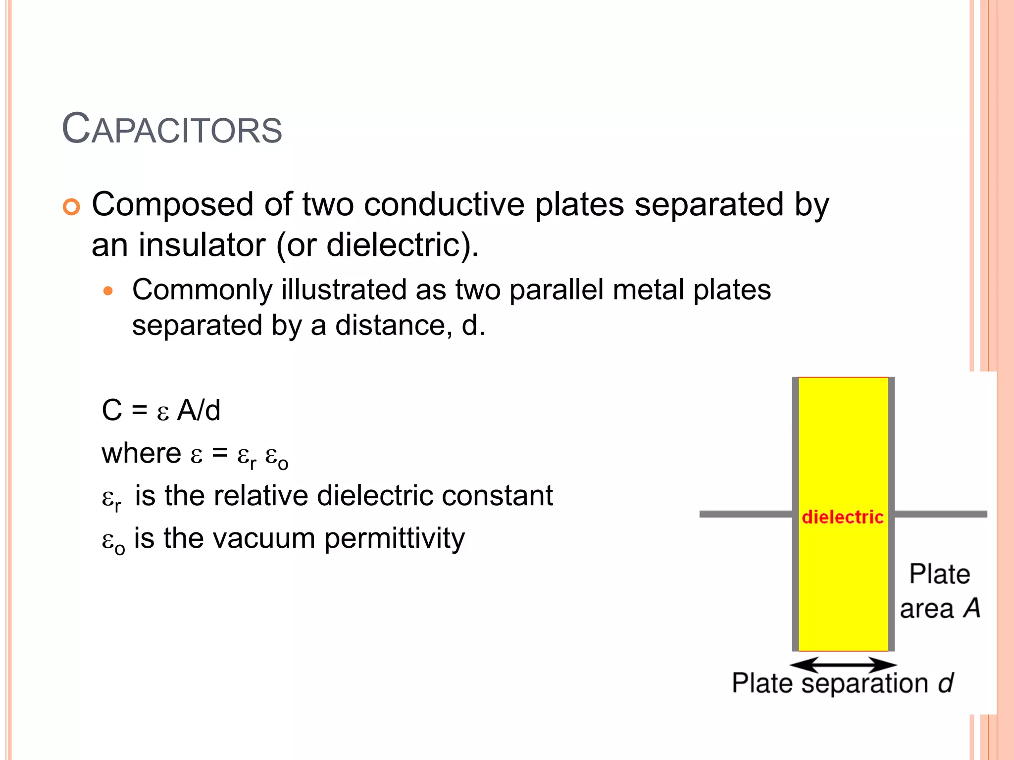 EEE Introduction to Capacitors and Charging and Discharging of capacitors. | PPTX