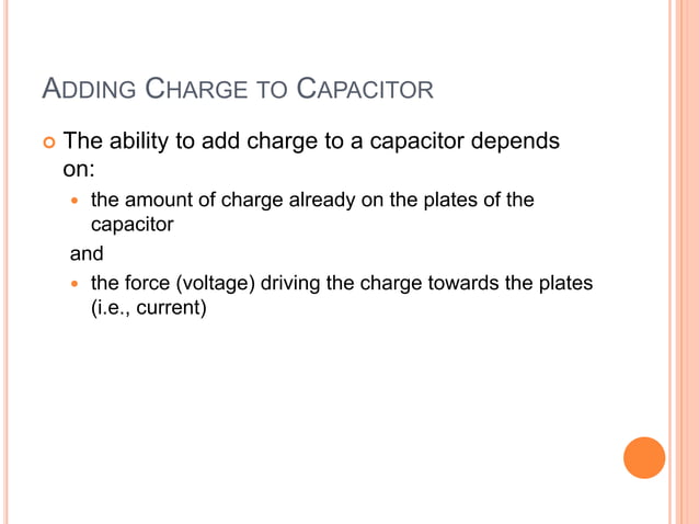 EEE Introduction to Capacitors and Charging and Discharging of capacitors. | PPTX