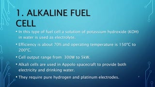 Principle and types of Fuel cells | PPTX