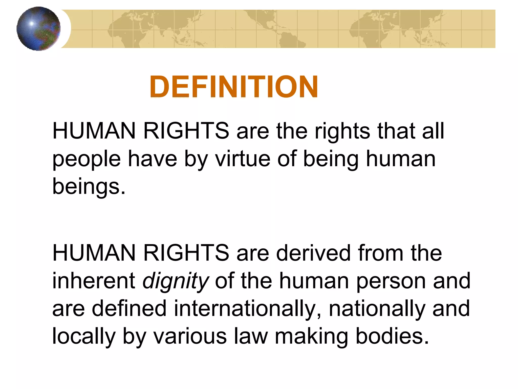 civil and human rights | PPT