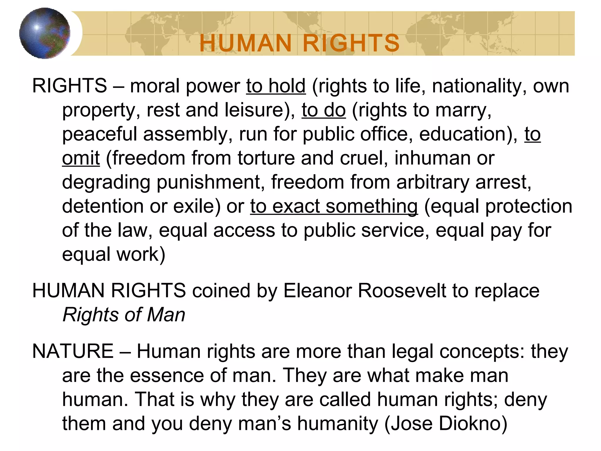 civil and human rights | PPT