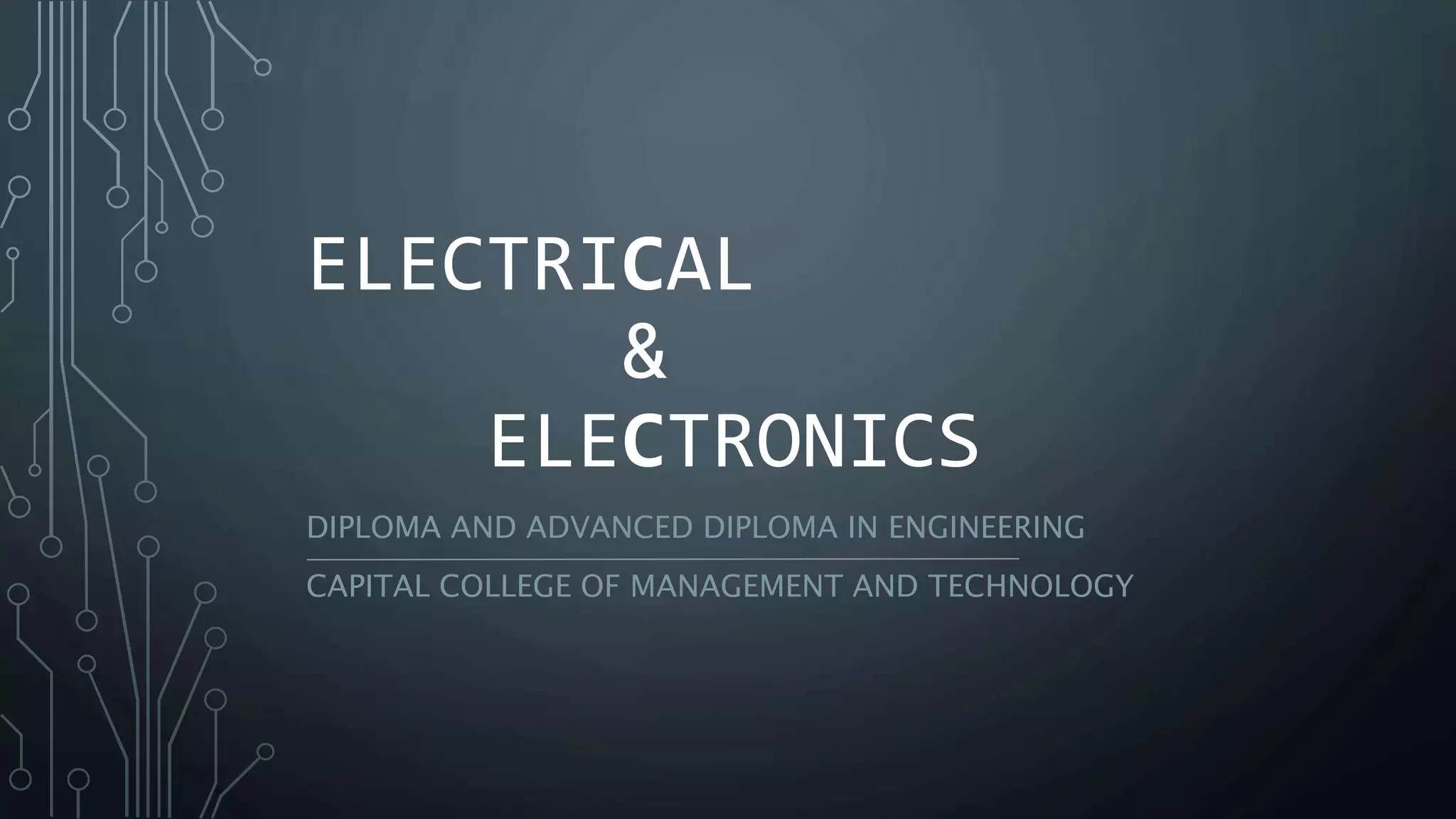 Electrical and Electronics Engineering | PPTX