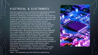 Electrical and Electronics Engineering | PPTX