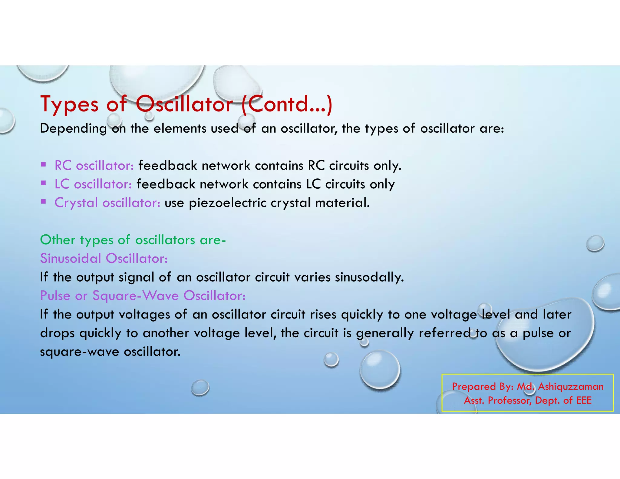 Eee 223 oscilators | PDF