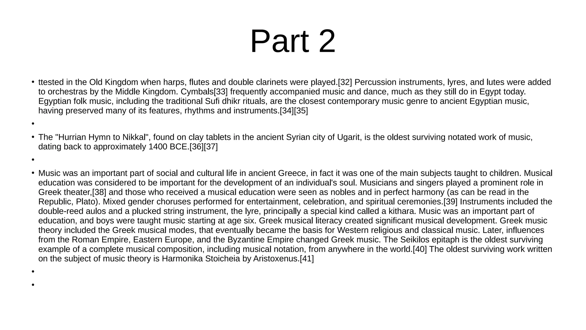 music is the arrangement of sound to create some combination of form ...