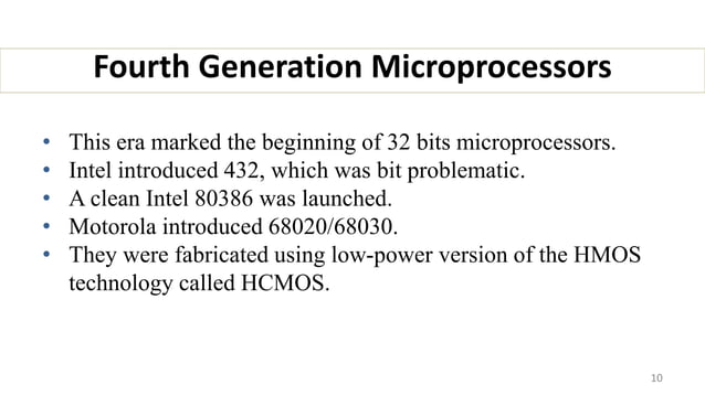 Evolution of Microprocessor | PPTX | Computing | Technology & Computing