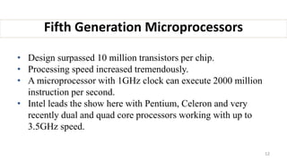 Evolution of Microprocessor | PPTX