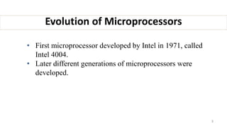 Evolution of Microprocessor | PPTX