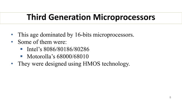 Evolution of Microprocessor | PPTX | Computing | Technology & Computing